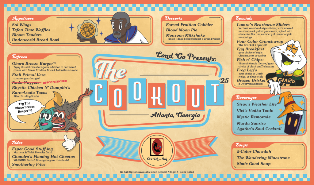 The Cookout 2025 Playmat – Land, Go Events